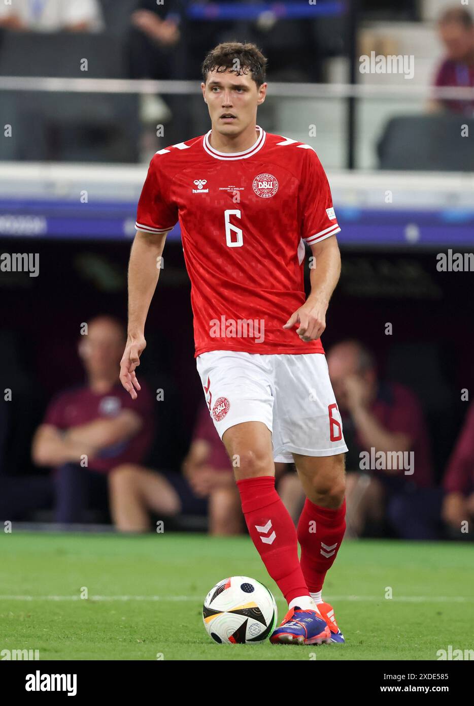 FRANKFURT AM MAIN, GERMANY - JUNE 20: Andreas Christensen of Denmark e ...