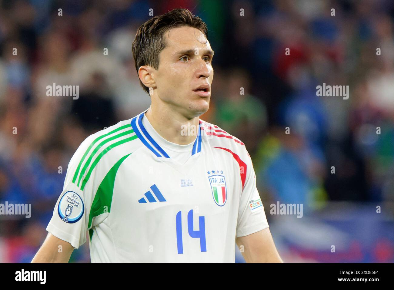 Federico Chiesa of Italy during UEFA Euro 2024 - Spain vs Italy, UEFA ...