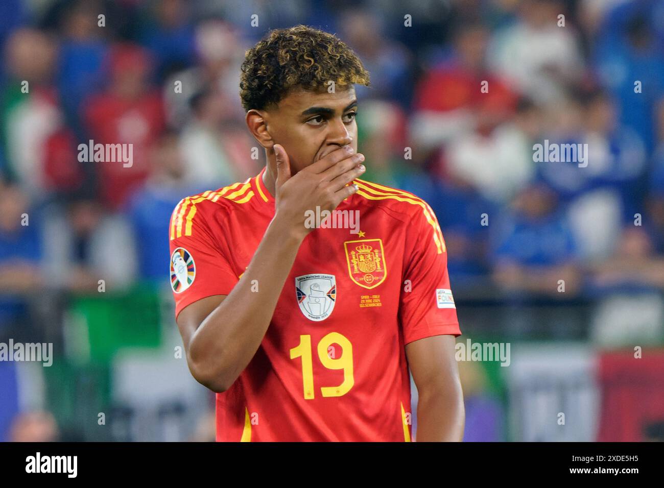 Lamine Yamal of Spain during UEFA Euro 2024 - Spain vs Italy, UEFA ...