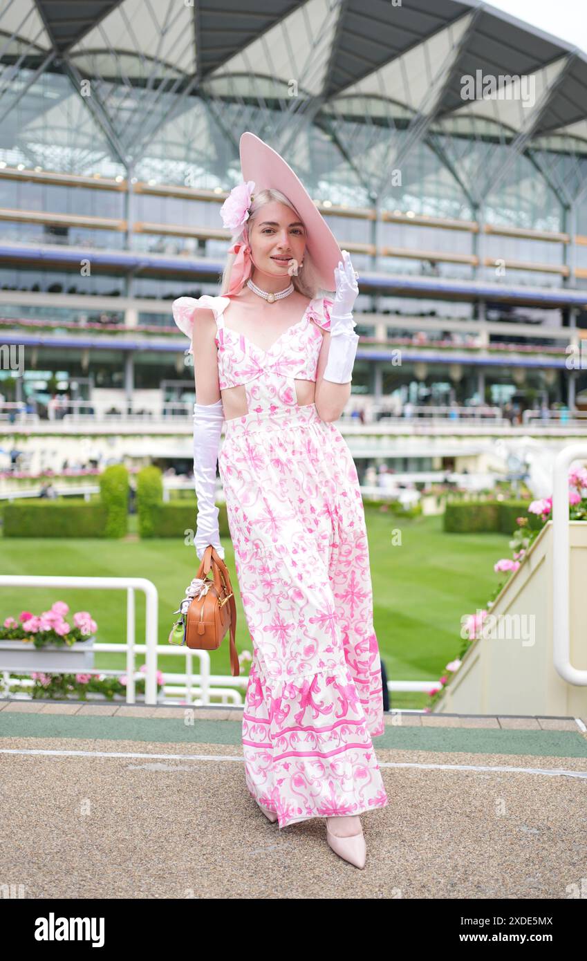 Angelina Chebotareva Rockefeller during day five of Royal Ascot at ...