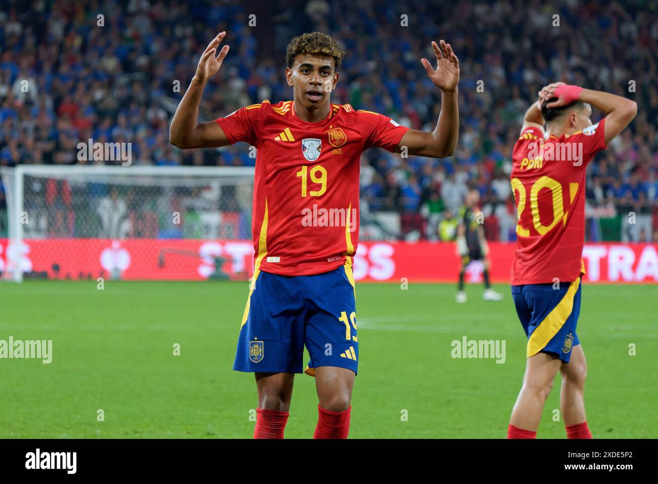 Lamine Yamal of Spain during UEFA Euro 2024 - Spain vs Italy, UEFA ...