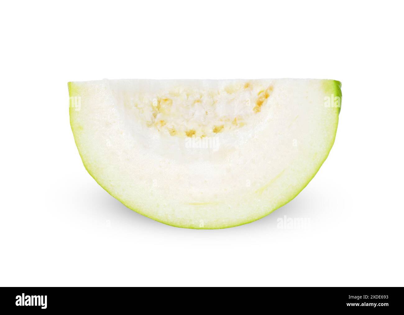 Sliced Guava isolated on white backgruond. Guava clipping path Stock ...
