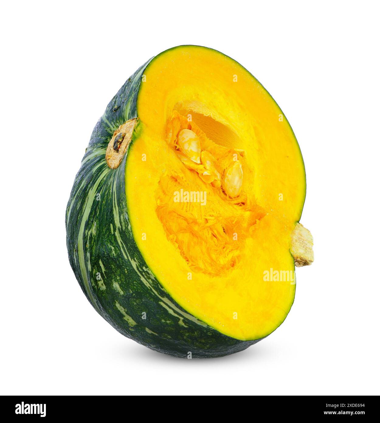 Half pumpkin isolated on white background. Half pumpkin clipping path ...
