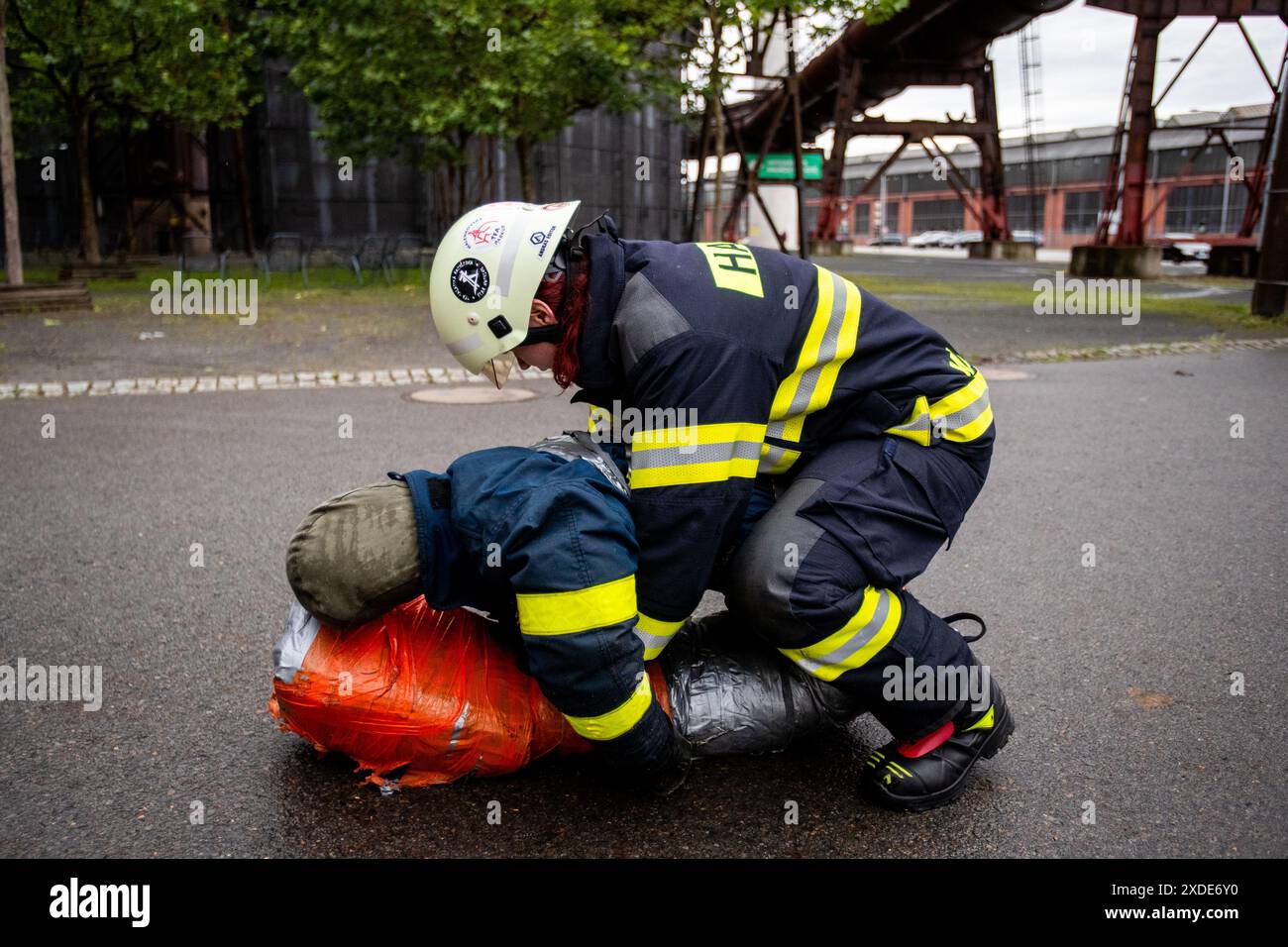 Ostrava, Czech Republic. 22nd June, 2024. The TFA (Toughest Firefighter ...