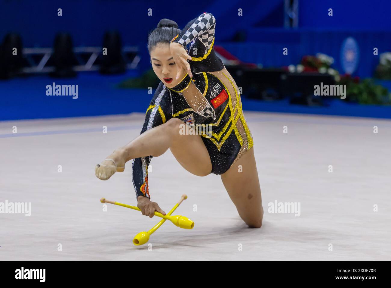 ZHAO Yating (Chn) during FIG Rhythmic Gymnastics World Cup, at Unipol Forum, Milan on 22 June ...