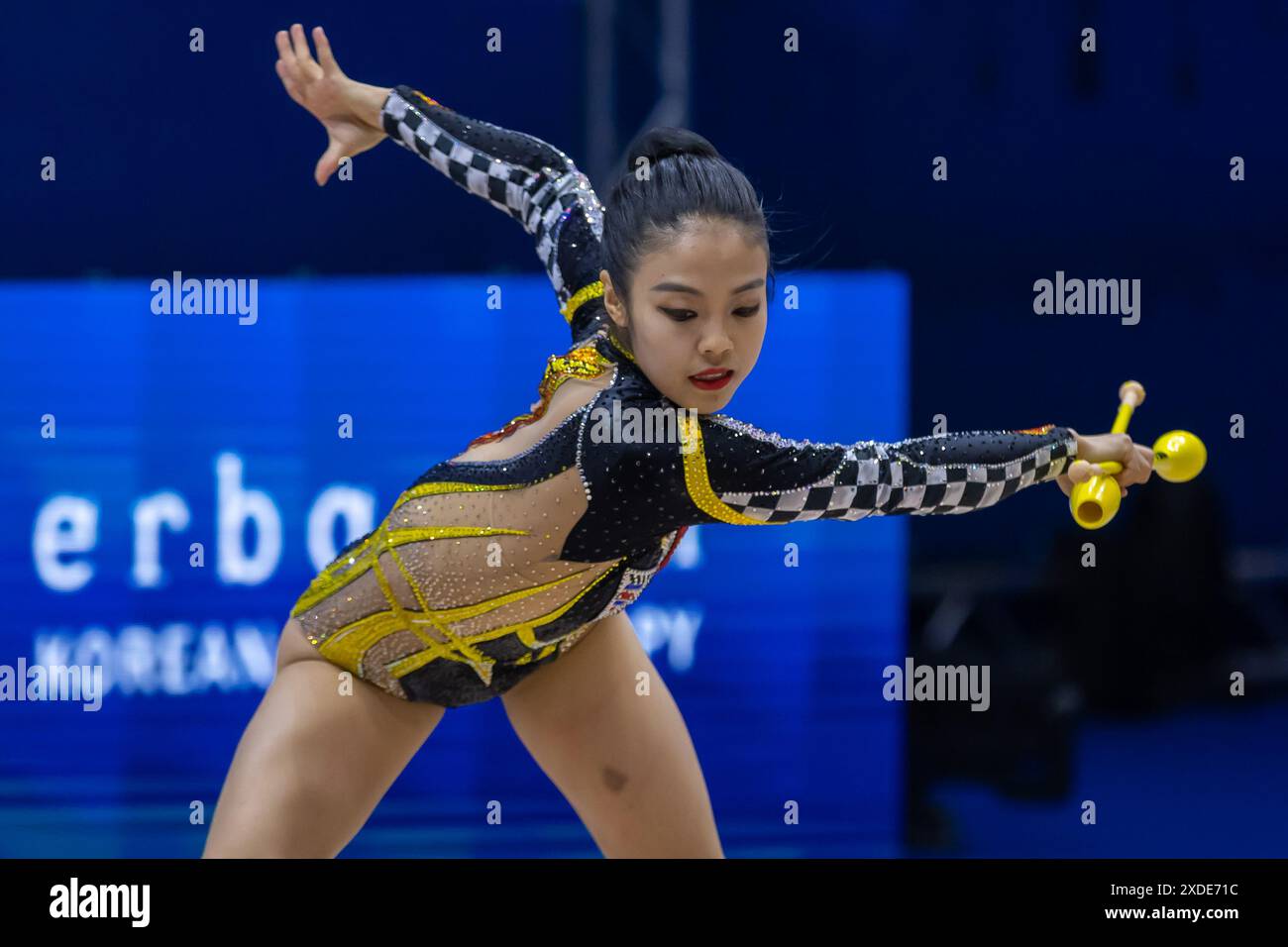 ZHAO Yating (Chn) during FIG Rhythmic Gymnastics World Cup, at Unipol Forum, Milan on 22 June ...