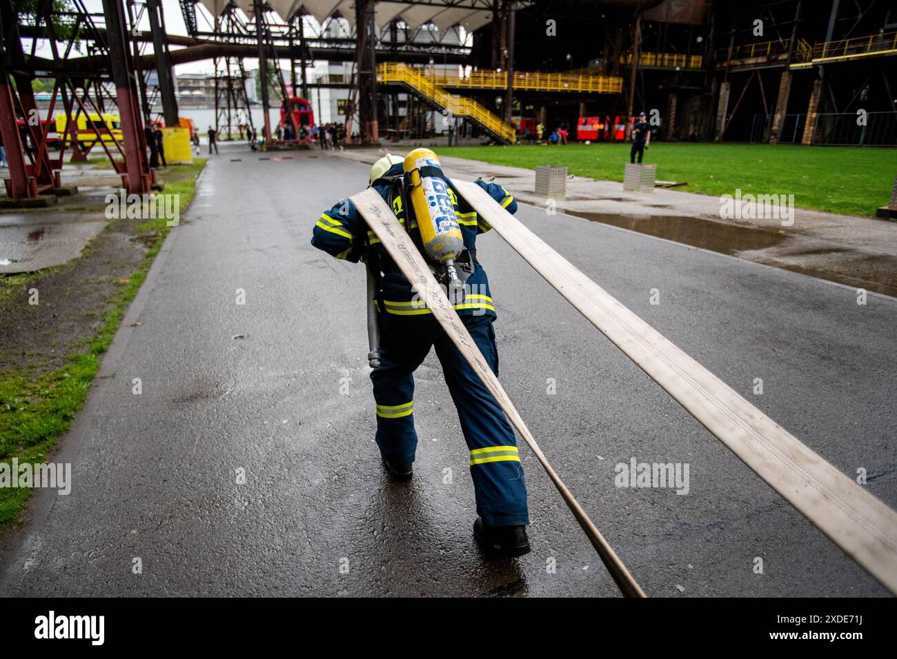 Ostrava, Czech Republic. 22nd June, 2024. The TFA (Toughest Firefighter ...