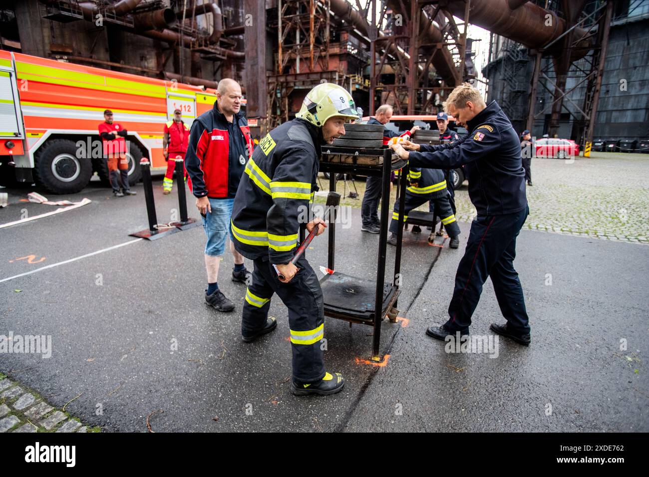 Ostrava, Czech Republic. 22nd June, 2024. The TFA (Toughest Firefighter ...