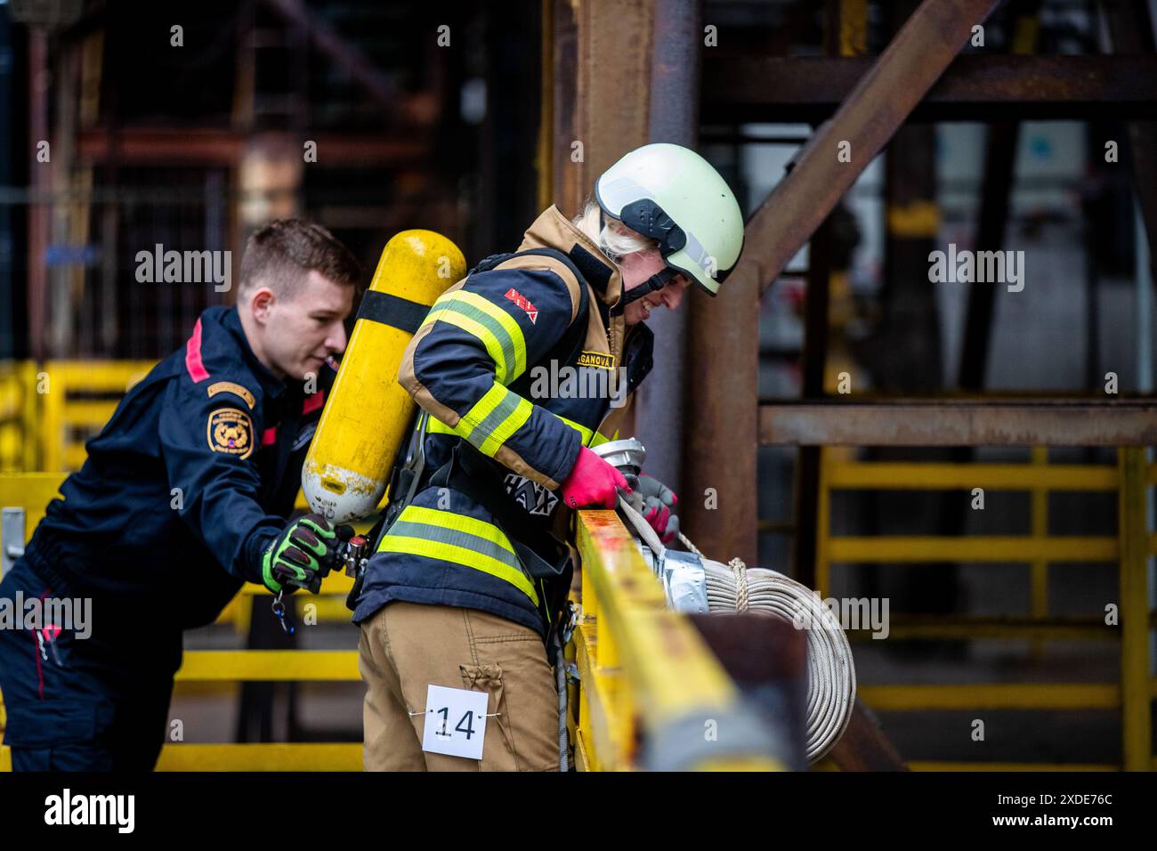 Ostrava, Czech Republic. 22nd June, 2024. The TFA (Toughest Firefighter ...