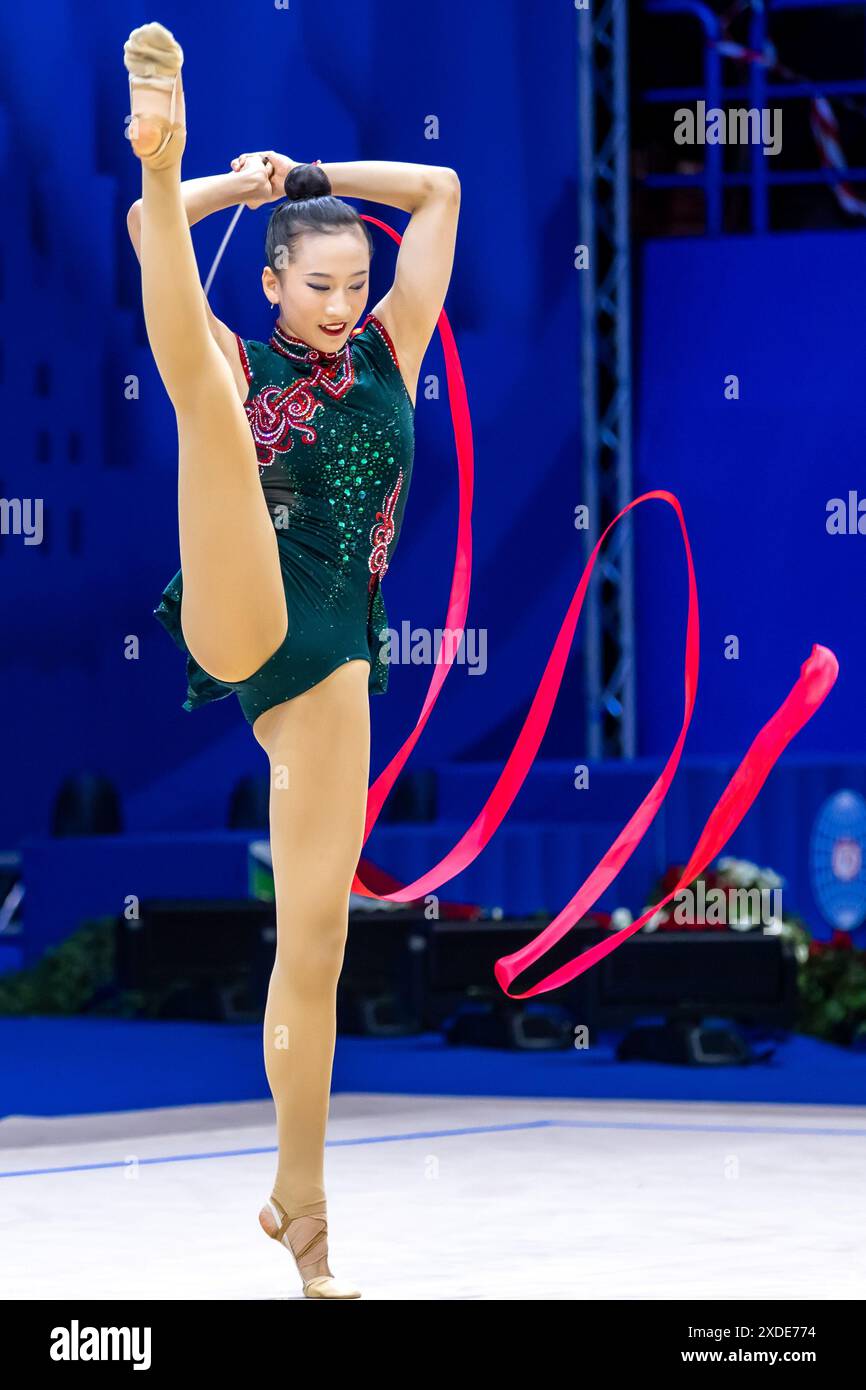WANG Zilu (Chn) during FIG Rhythmic Gymnastics World Cup, at Unipol ...