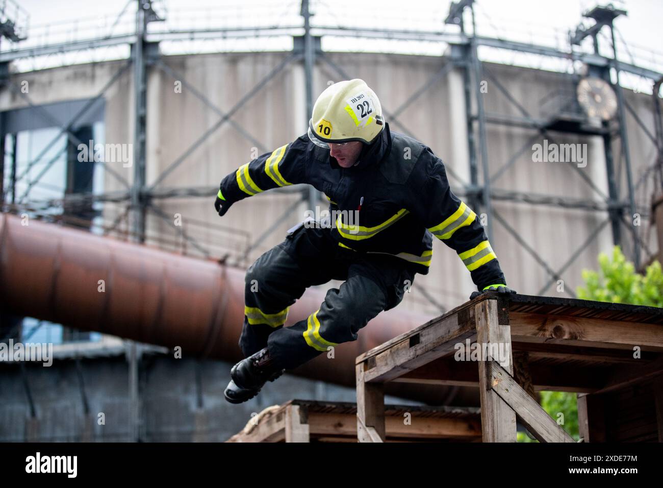 Ostrava, Czech Republic. 22nd June, 2024. The TFA (Toughest Firefighter ...