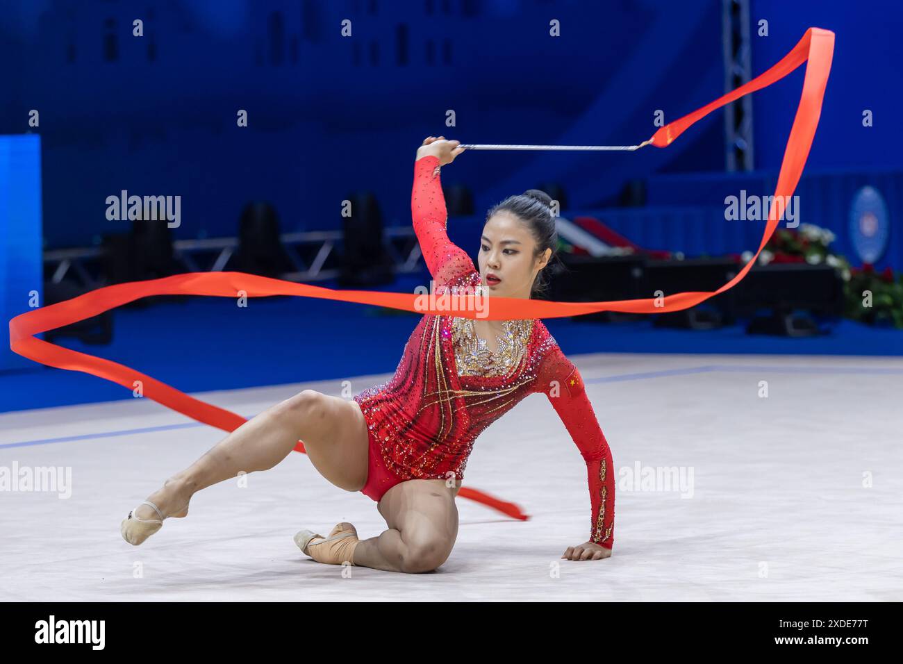 ZHAO Yating (Chn) during FIG Rhythmic Gymnastics World Cup, at Unipol Forum, Milan on 22 June ...