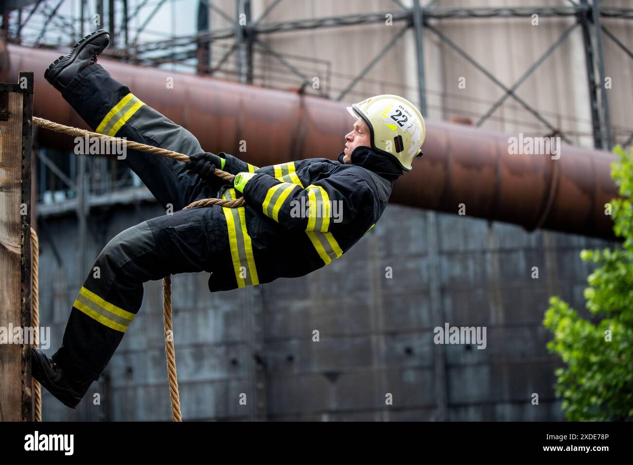 Ostrava, Czech Republic. 22nd June, 2024. The TFA (Toughest Firefighter ...