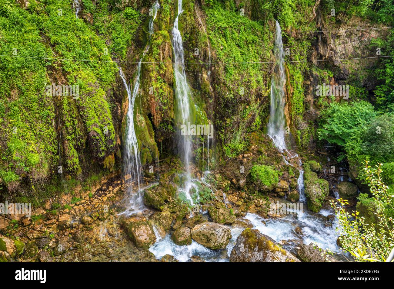 Waterfalls of Saut du Loup near Courmes in the Alpes-Maritimes ...