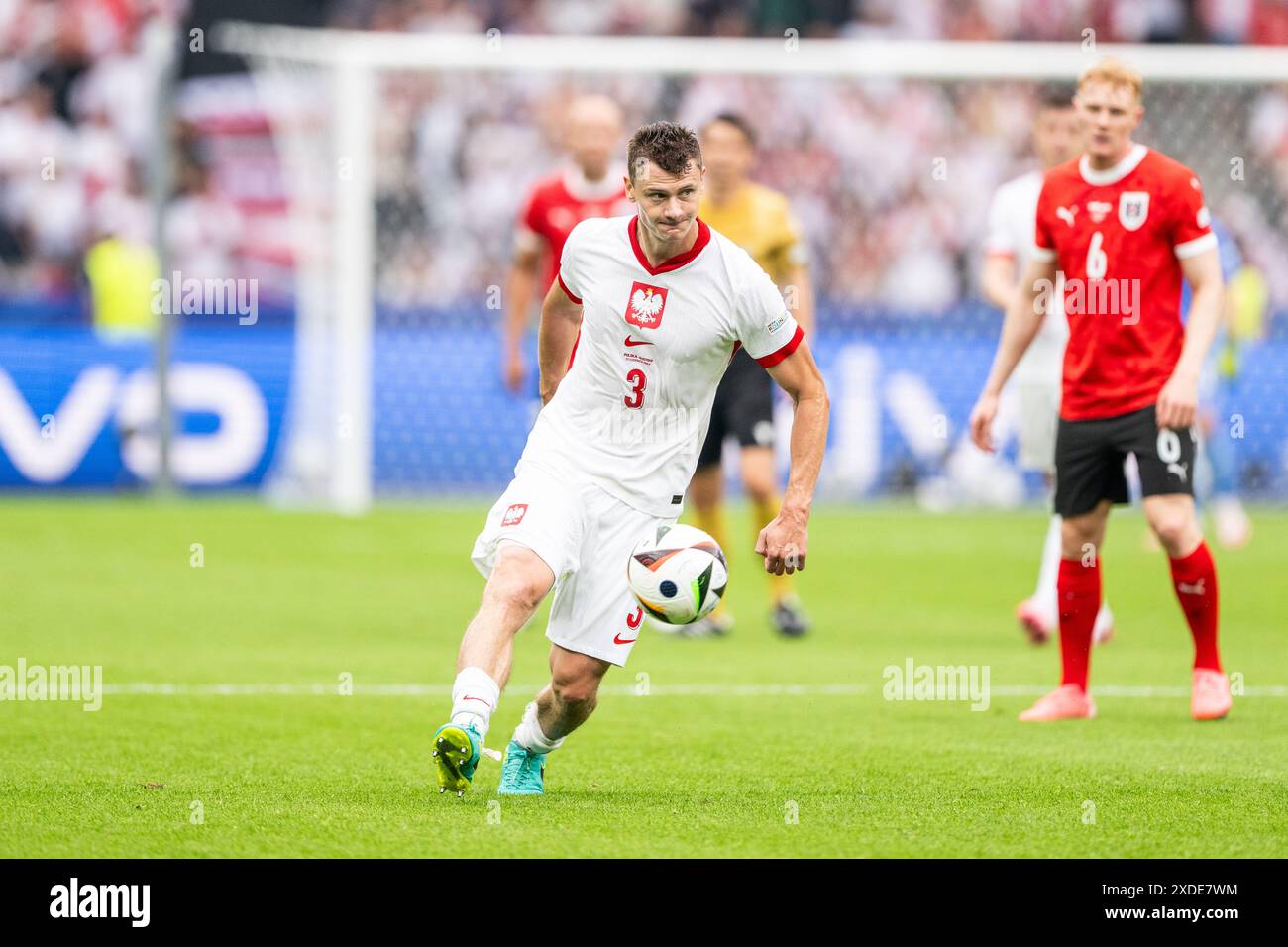 Berlin, Germany. 21st June, 2024. Pawel Dawidowicz (3) of Poland seen ...