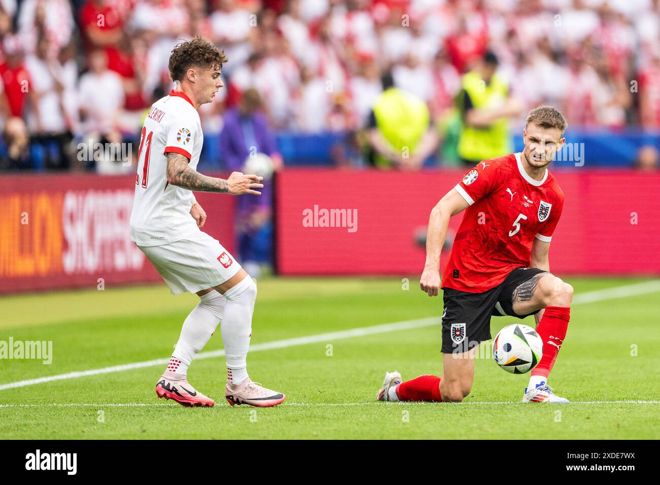 Berlin, Germany. 21st June, 2024. Stefan Posch (5) of Austria and ...