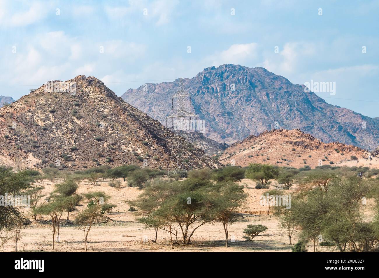 Medina, Saudi Arabia - December 22, 2022: A serene view of the rocky ...