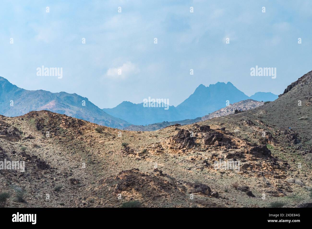Medina, Saudi Arabia - December 22, 2022: Rugged mountain landscape ...