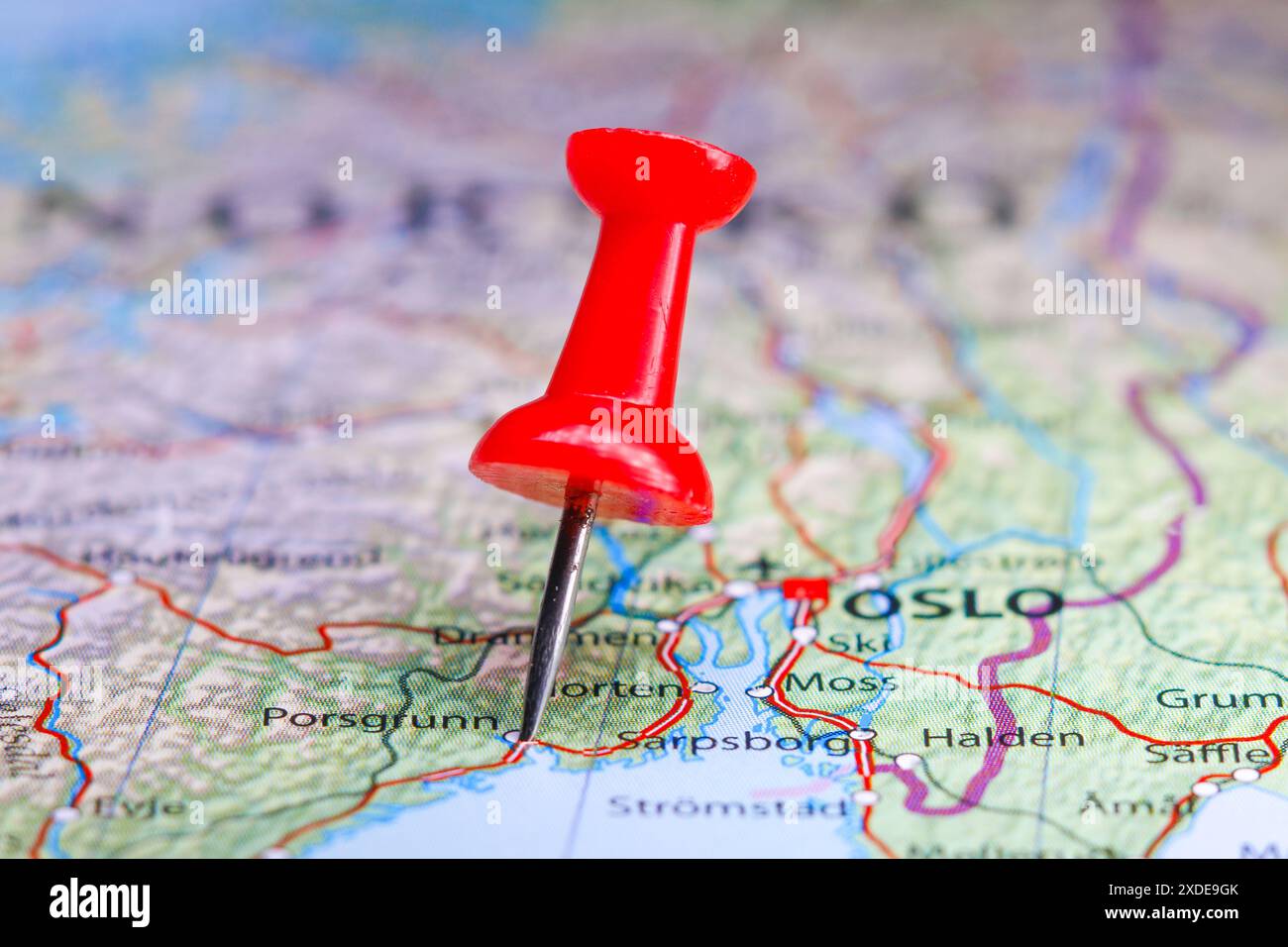 Norway on map globe hi-res stock photography and images - Alamy