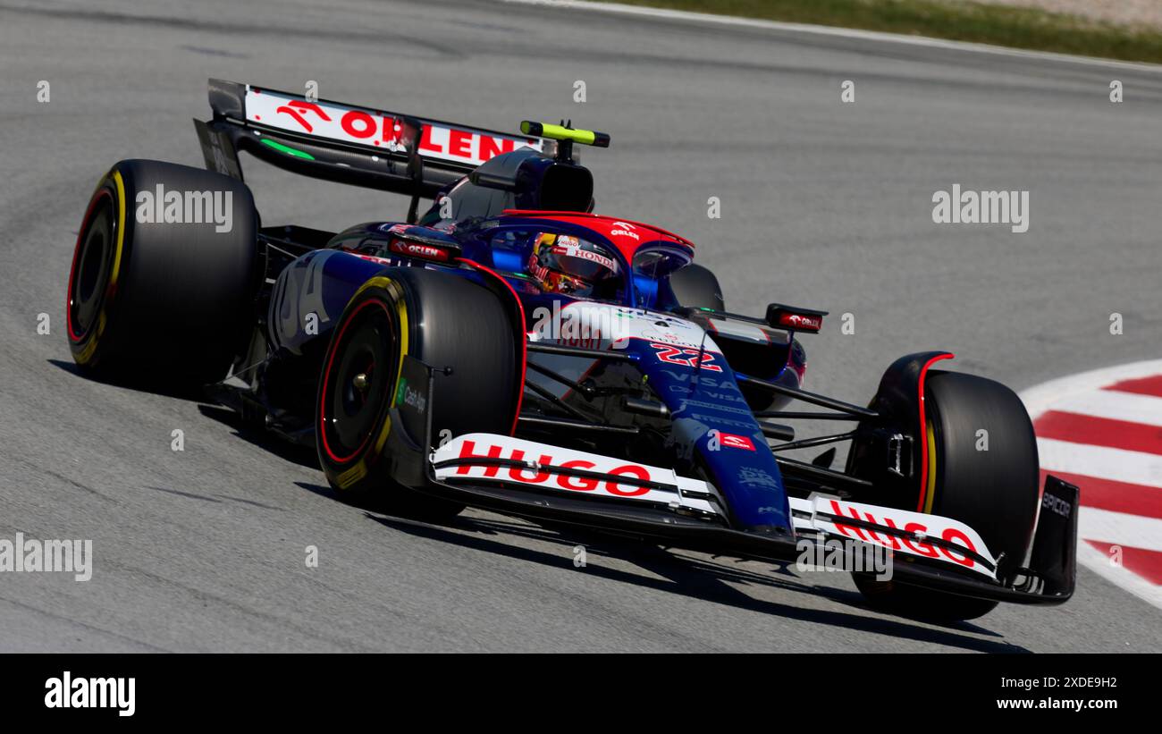 Yuki Tsunoda of Japan driving the (22) Visa Cash App RB Formula One ...