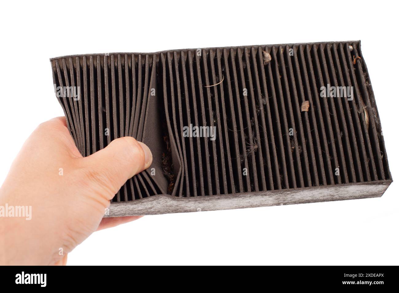 Dirty Air Filter for Car Cabin Stock Photo - Alamy