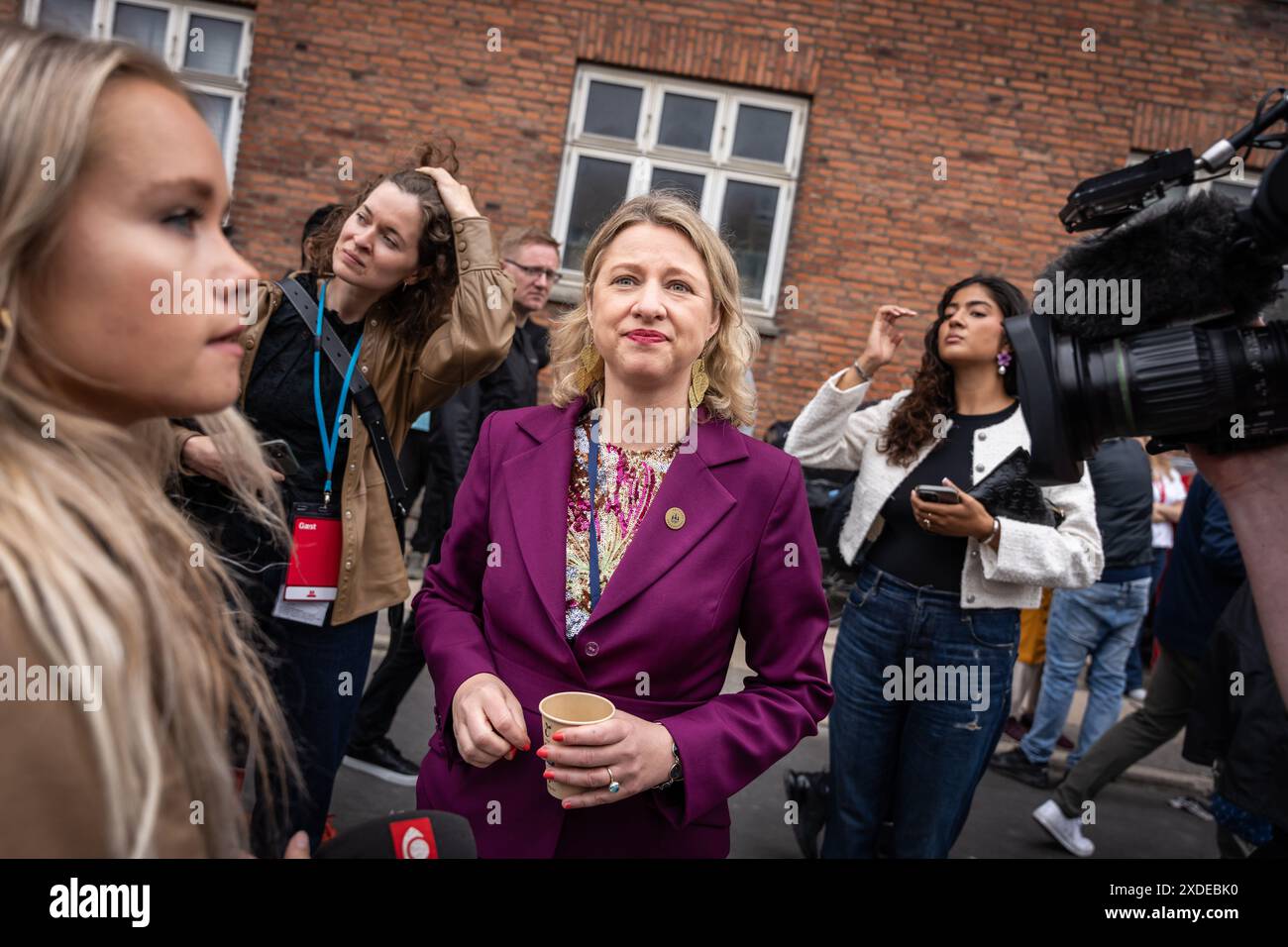 Denmark. 22nd June, 2024. Copenhagen Lord Mayor Sophie Haestorp ...