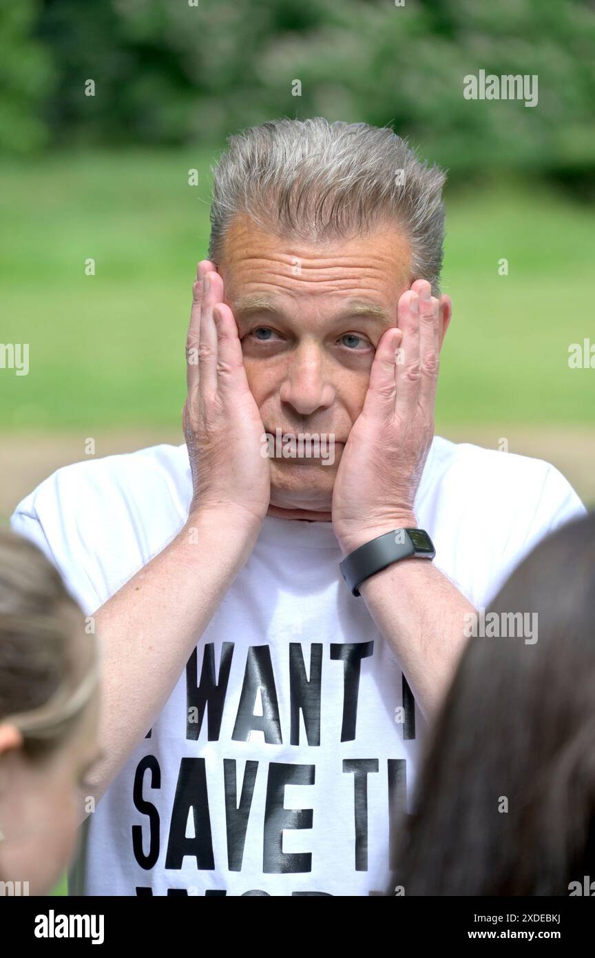 London, UK. June22nd 2024. Restore Nature Now march through central ...
