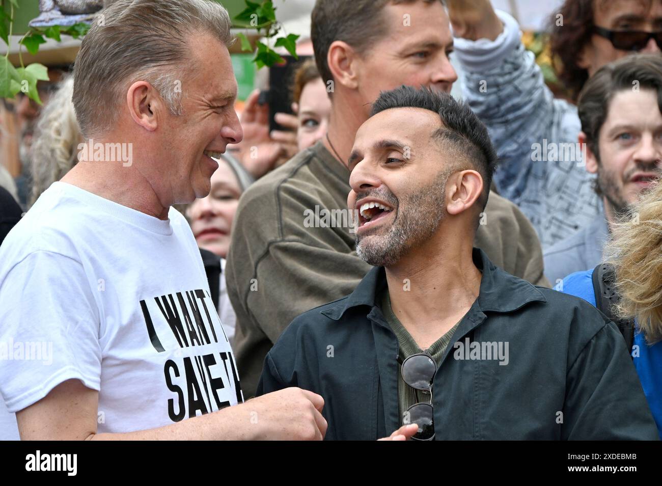 London, UK. June22nd 2024. Restore Nature Now march through central ...