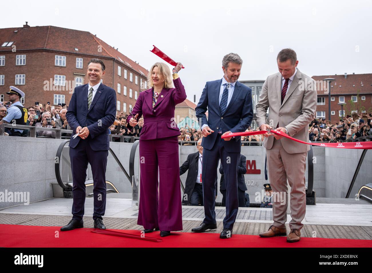 Mayor of Frederiksberg Michael Vindfeldt, left, Lord Mayor of ...