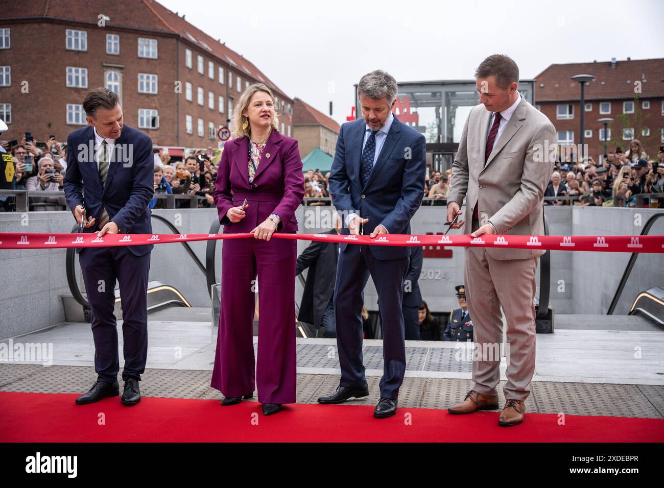 Mayor of Frederiksberg Michael Vindfeldt, left, Lord Mayor of ...