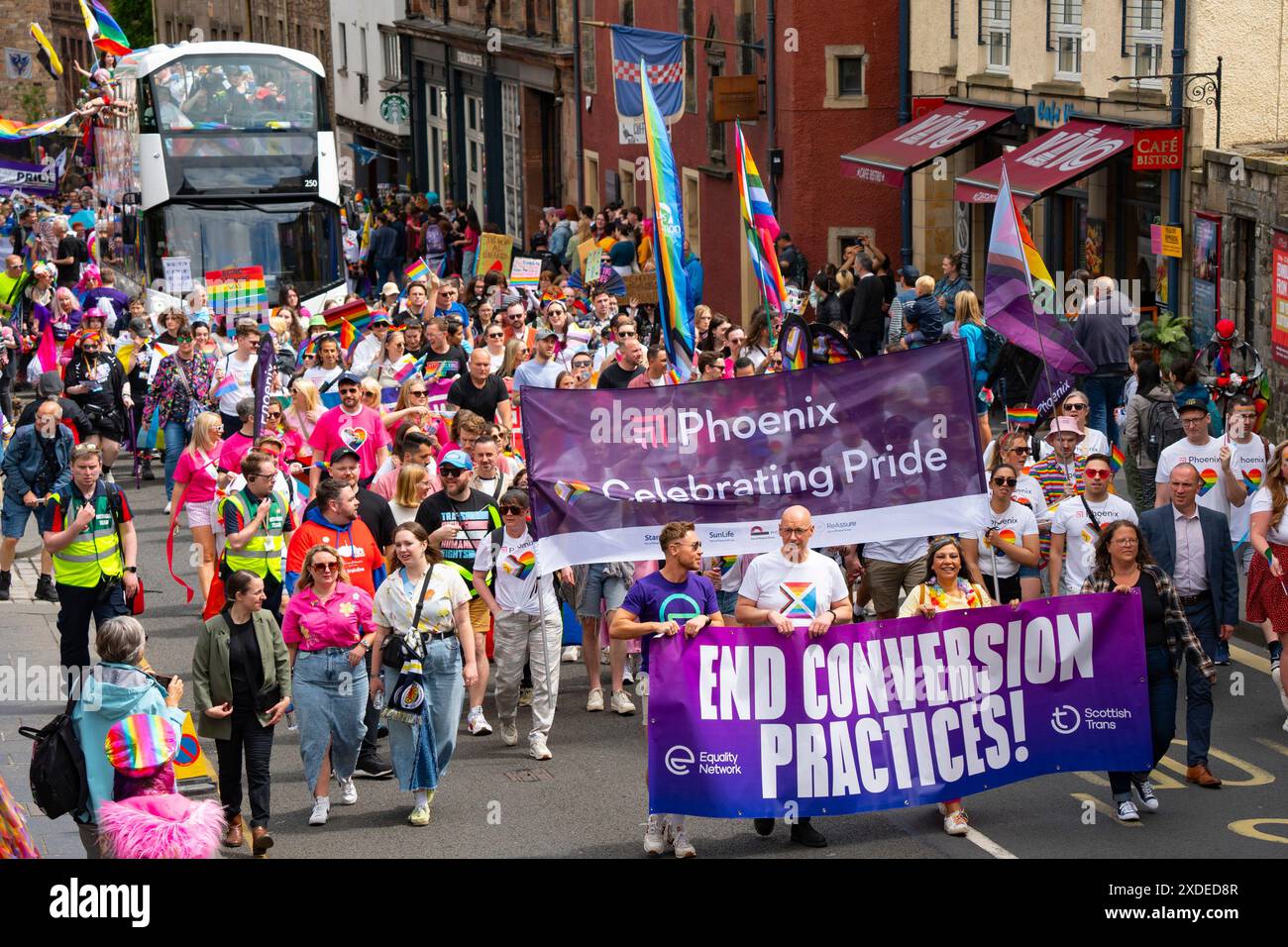 Edinburgh, Scotland, UK. 22nd June 2024. Edinburgh Pride March drew ...