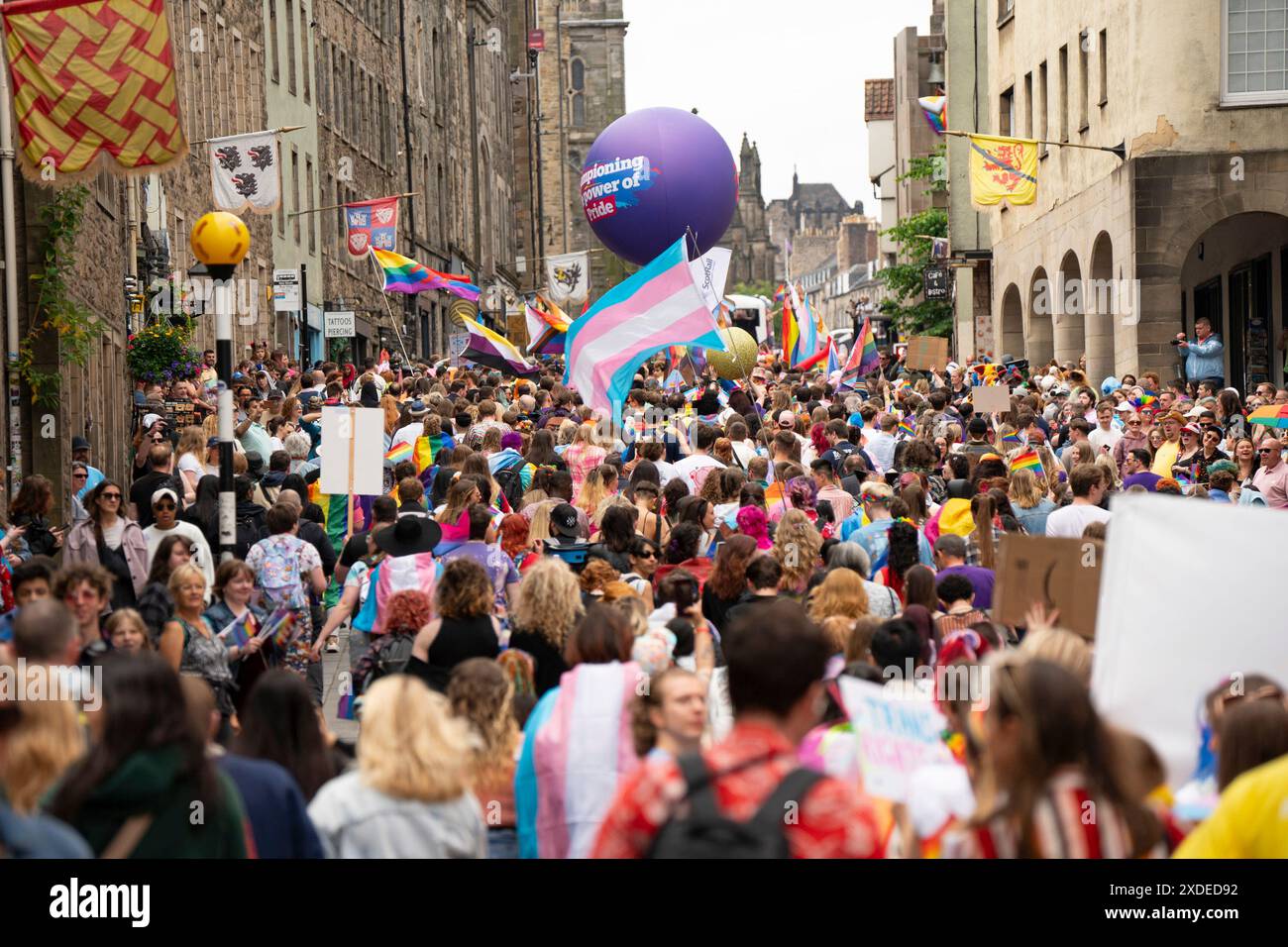 Edinburgh, Scotland, UK. 22nd June 2024. Edinburgh Pride March drew ...