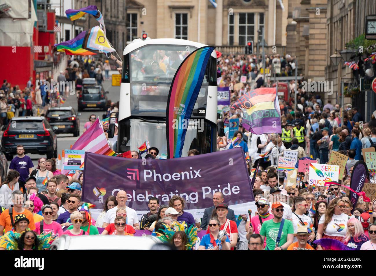 Edinburgh, Scotland, UK. 22nd June 2024. Edinburgh Pride March drew ...