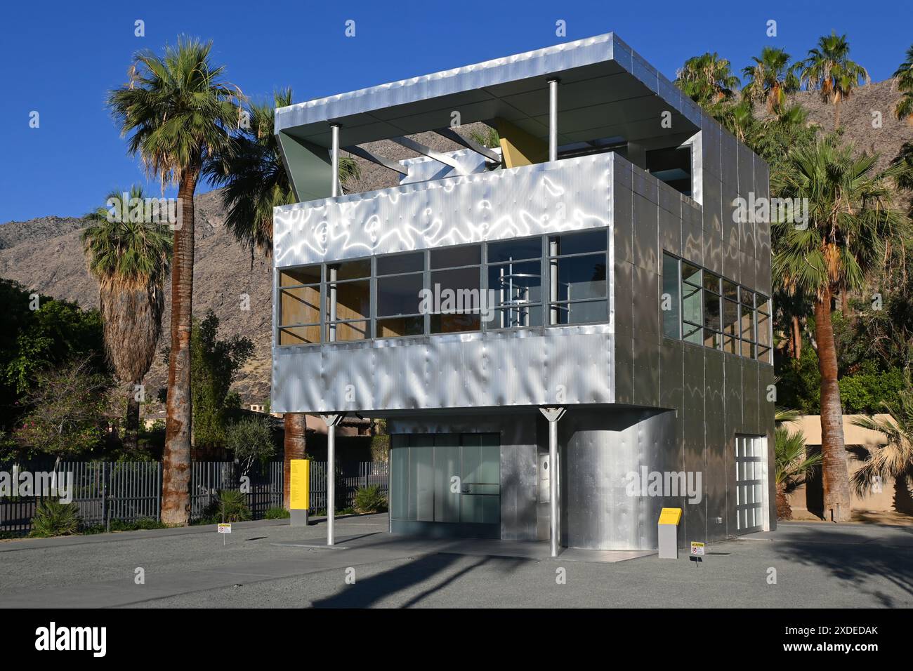 PALM SPRINGS, CALIFORNIA - 21 JUN 2024: The Aluminaire House a three ...