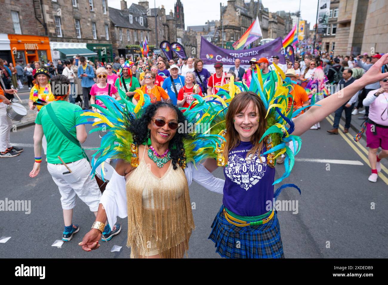Edinburgh, Scotland, UK. 22nd June 2024. Edinburgh Pride March drew ...
