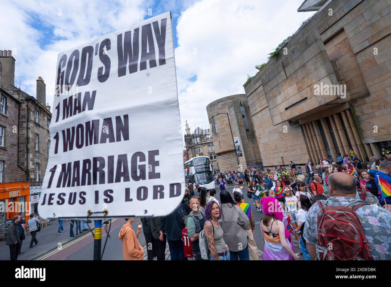 Edinburgh, Scotland, UK. 22nd June 2024. Edinburgh Pride March drew ...