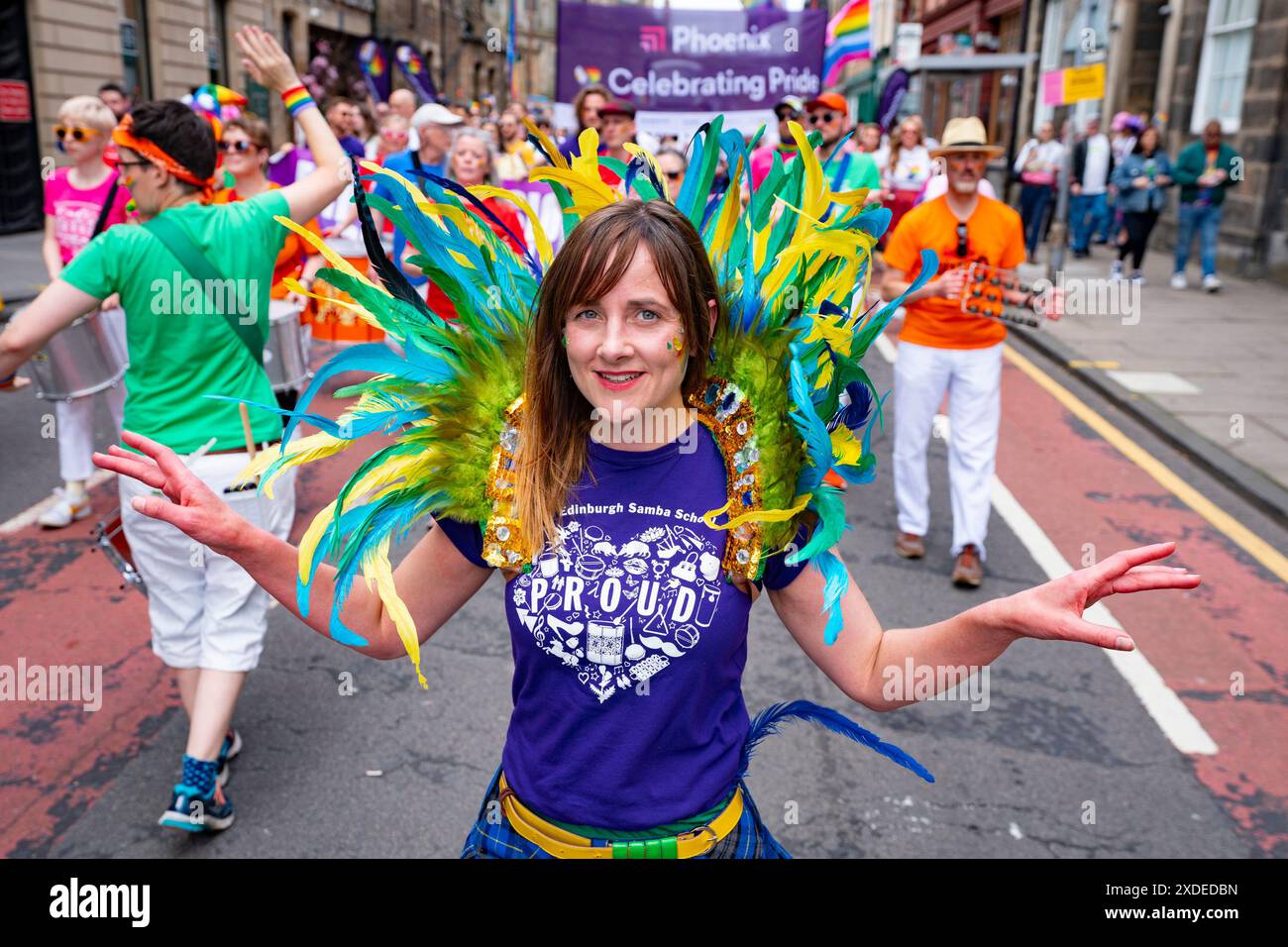 Edinburgh, Scotland, UK. 22nd June 2024. Edinburgh Pride March drew ...