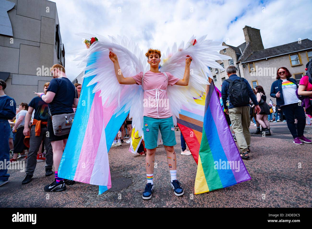 Edinburgh, Scotland, UK. 22nd June 2024. Edinburgh Pride March drew ...