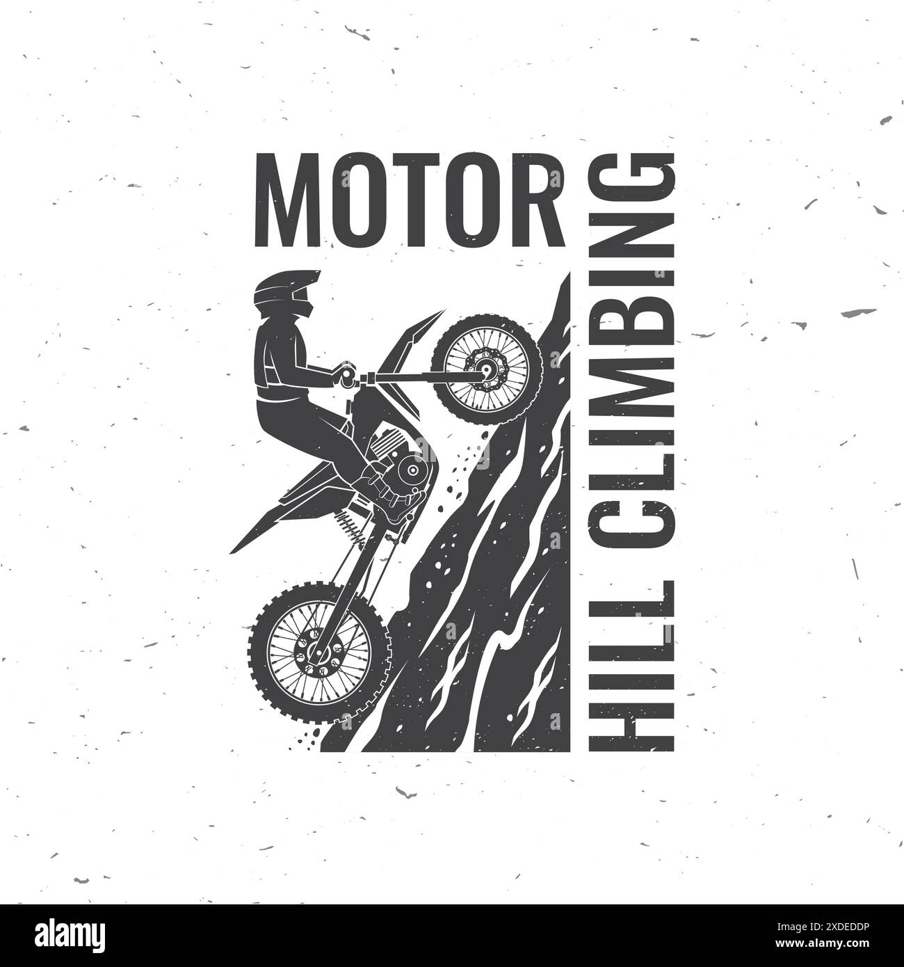 Motorcycle hill climb logo, badge, sticker. Vector. Extreme sport with ...
