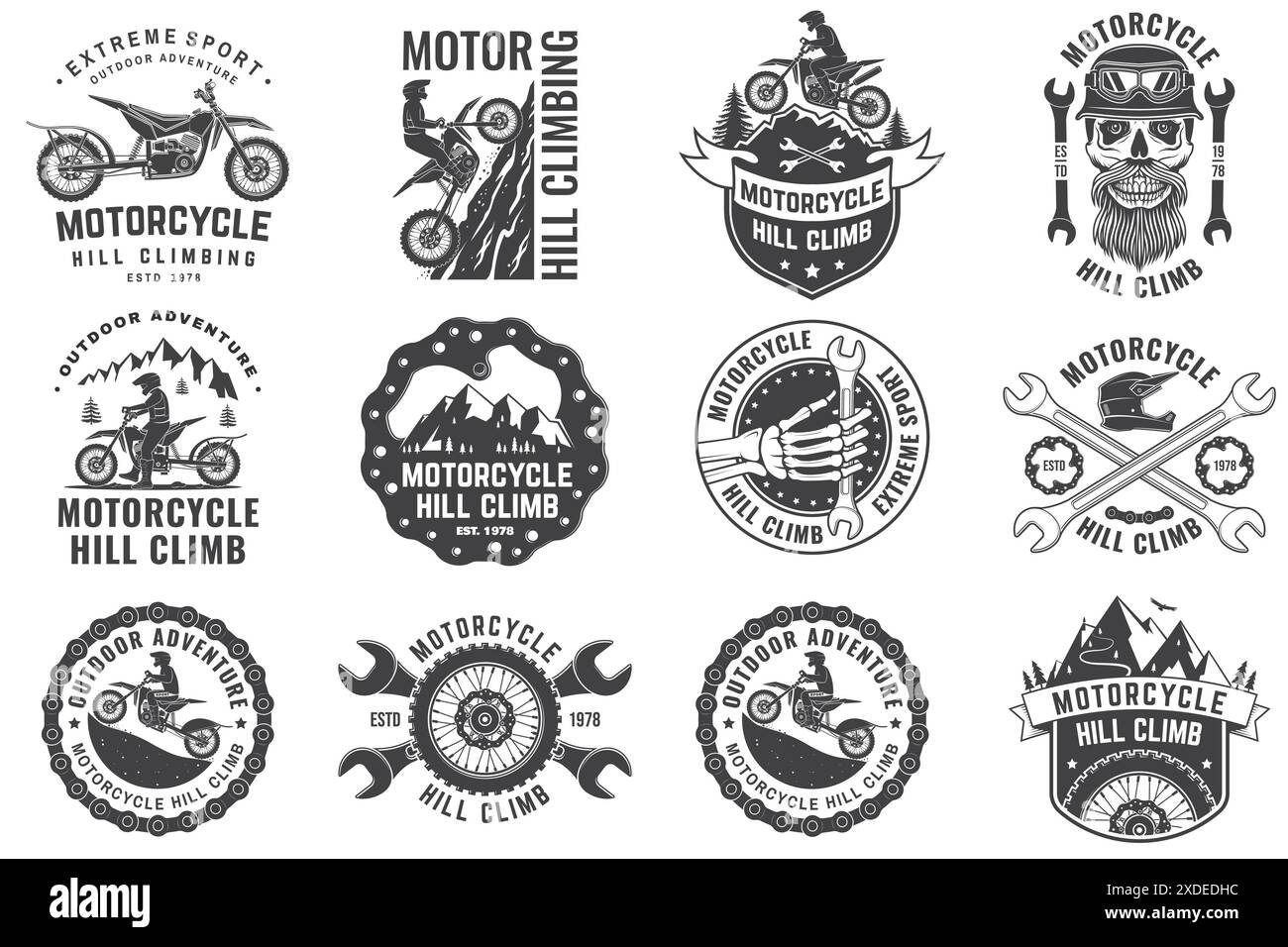 Cycle hill climb Stock Vector Images - Alamy