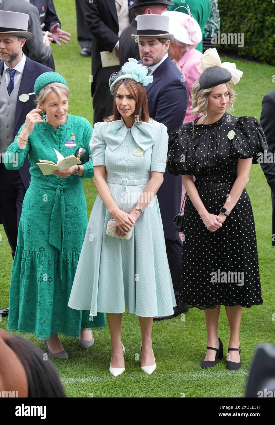 Alex Jones (centre) during day five of Royal Ascot at Ascot Racecourse ...