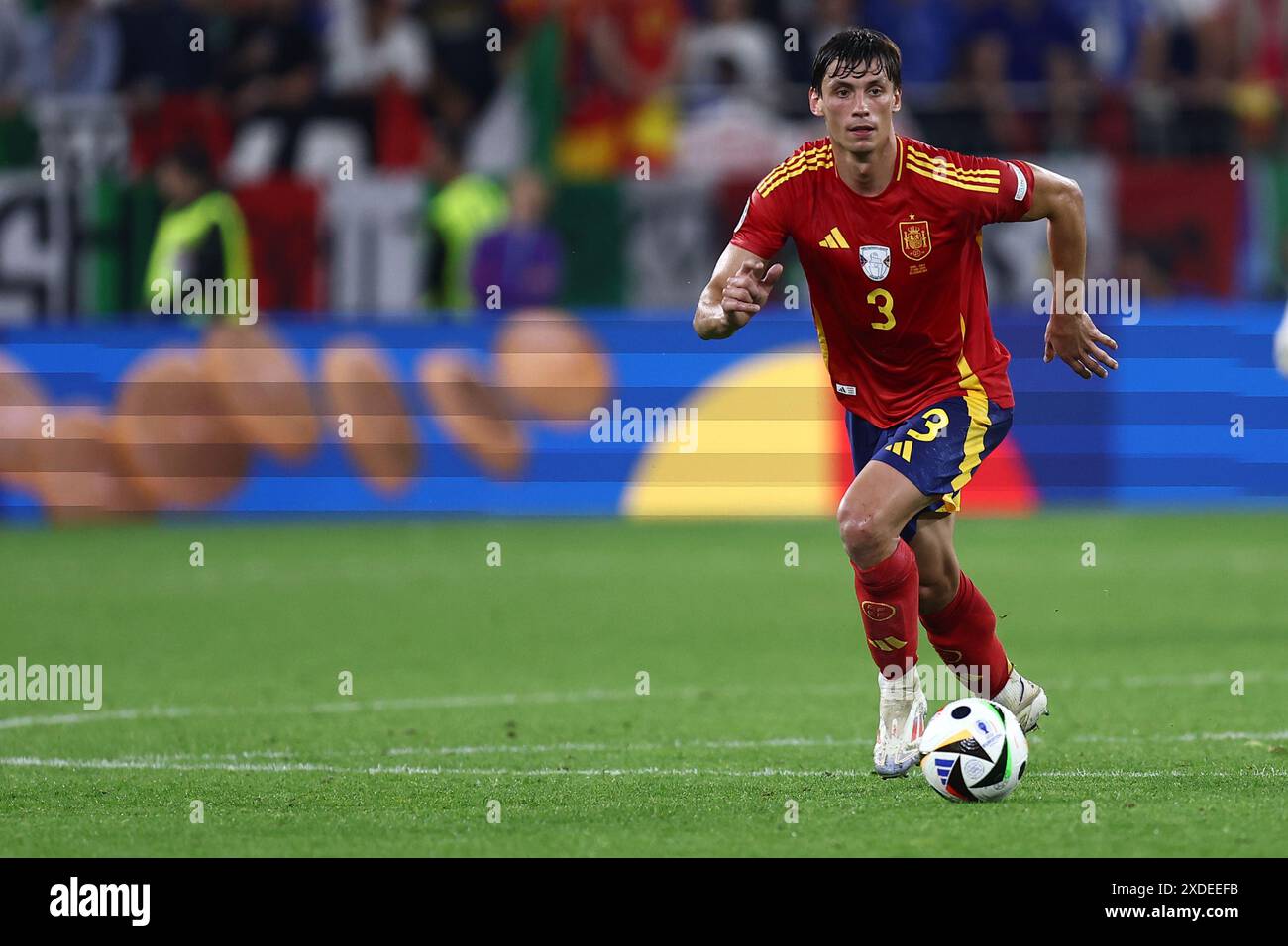 Robin Le Normand of Spain in action during the Uefa Euro 2024 Group B ...