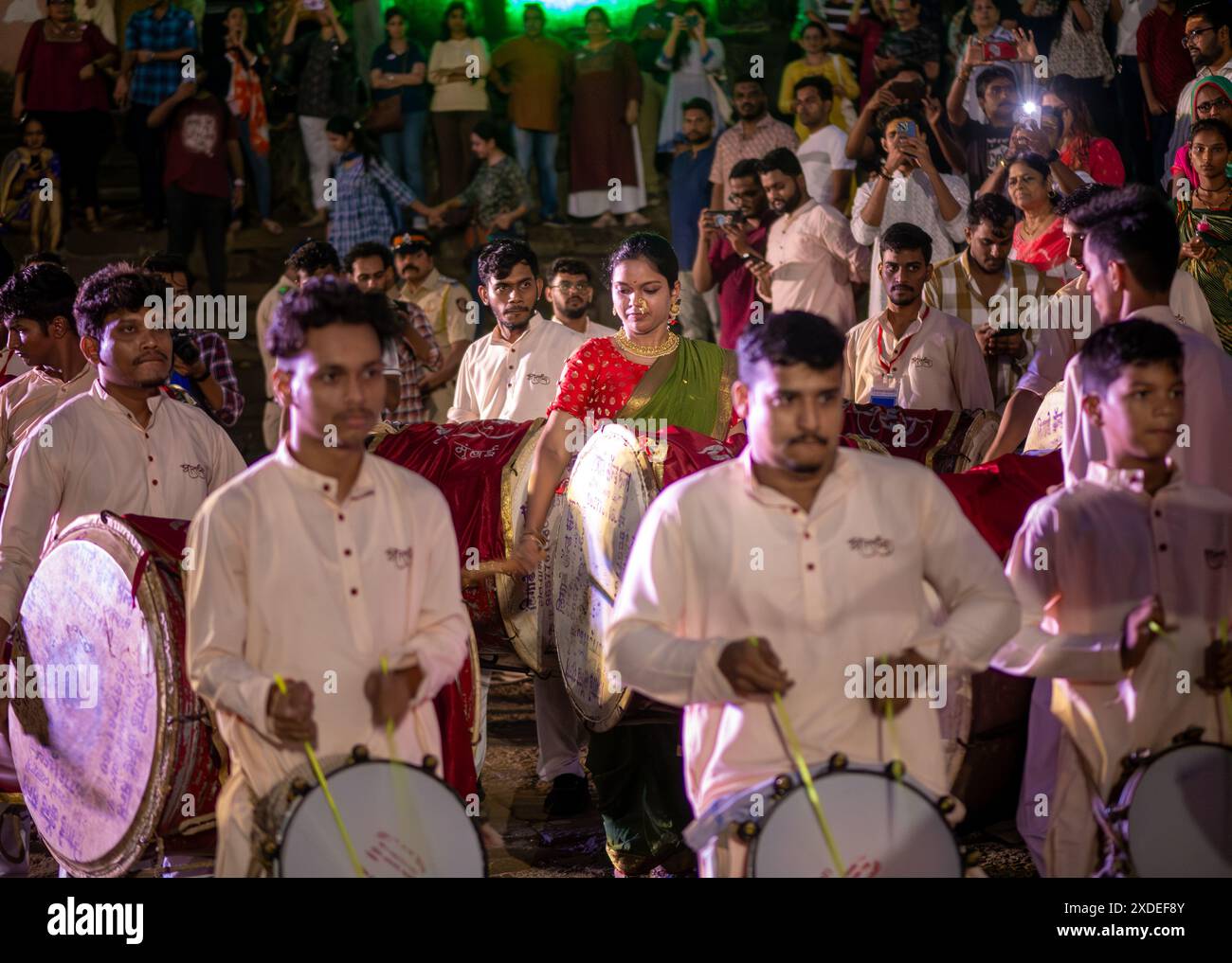 MUMBAI, INDIA - November 23, 2023 : Traditional music bands, drums ...