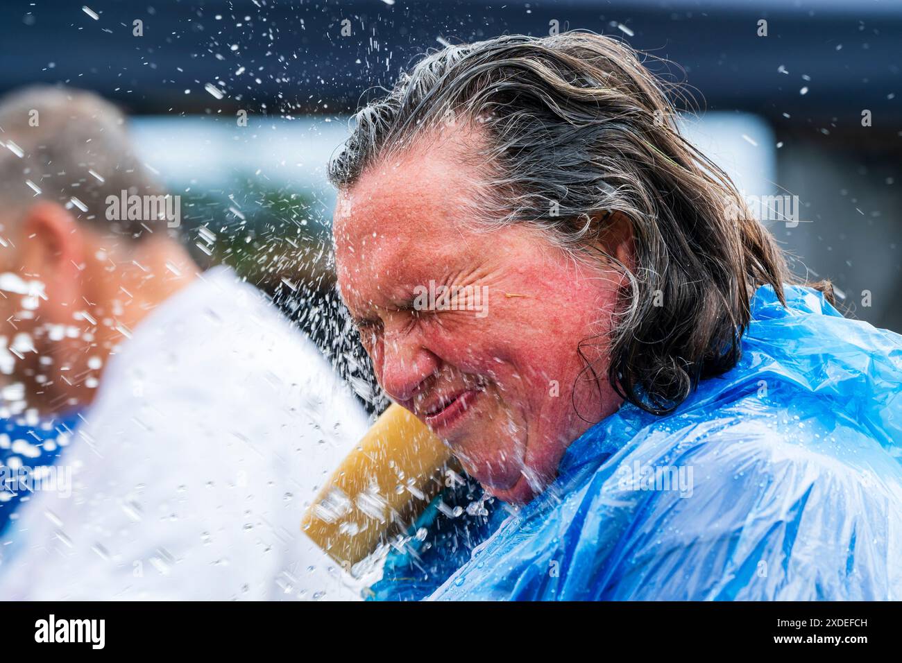 Custard pie face woman hi-res stock photography and images - Alamy