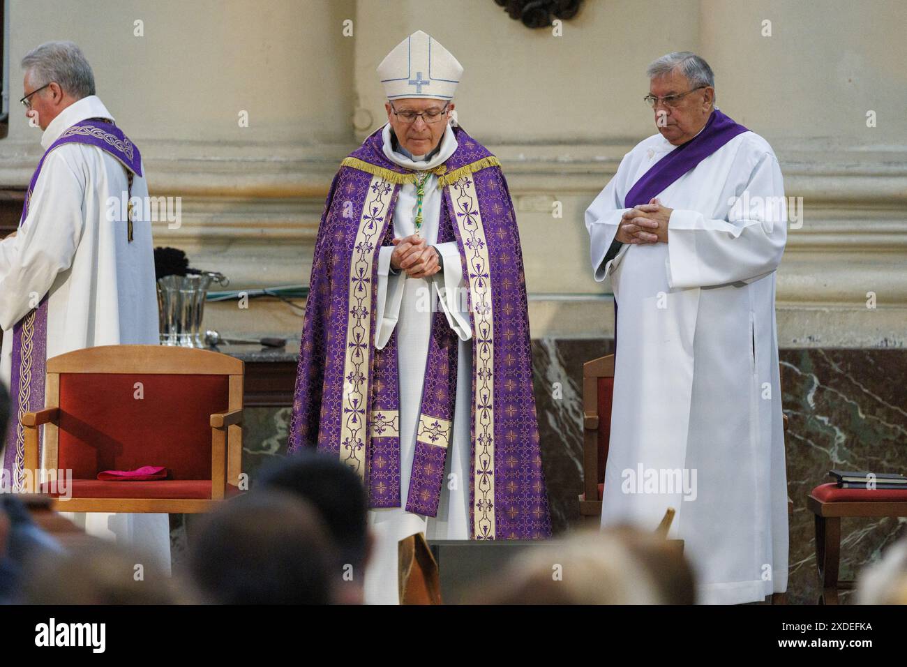 Namur, Belgium. 22nd June, 2024. This picture shows the funeral ...