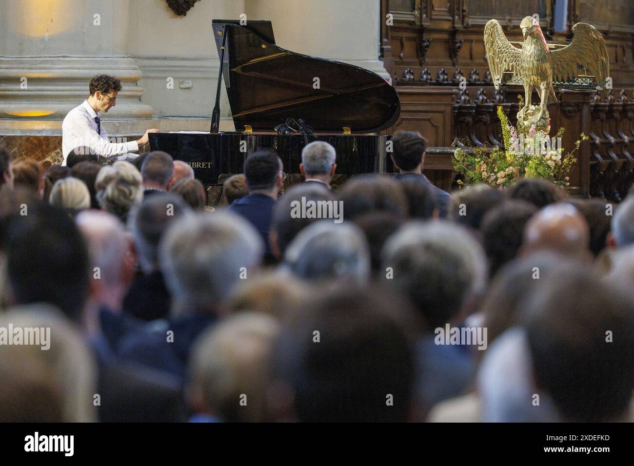 This picture shows the funeral ceremony for Jodie Devos, Belgian opera ...