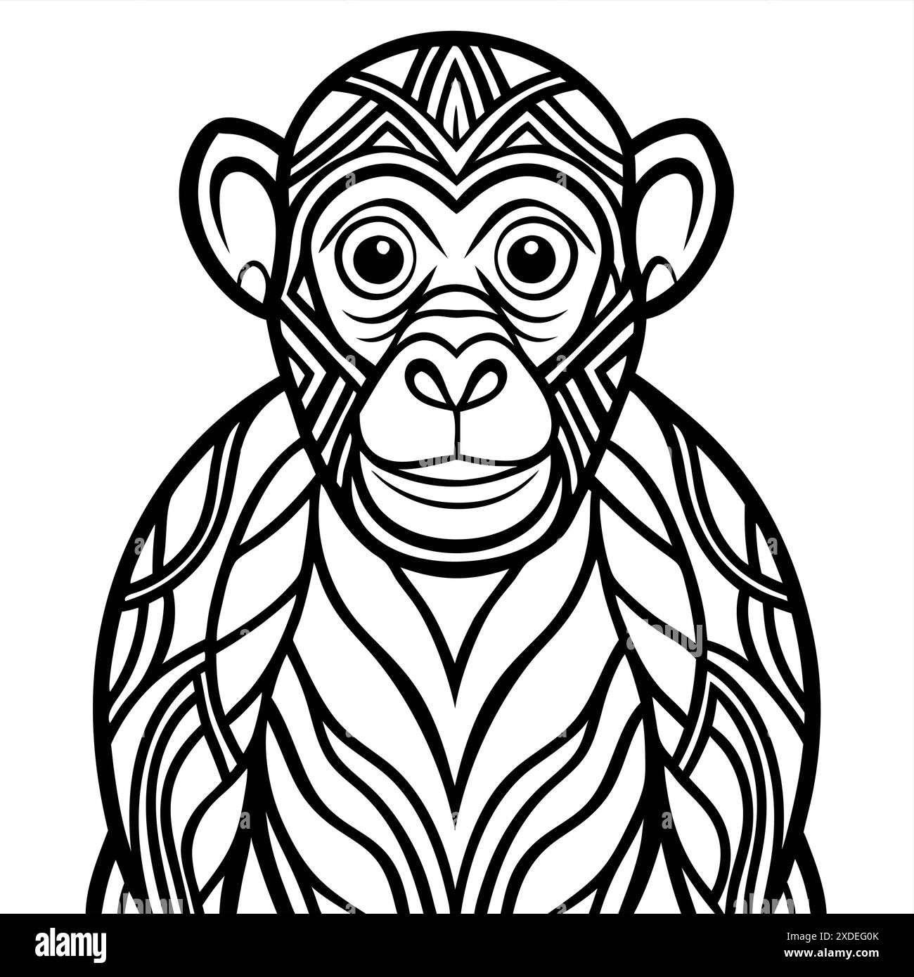 Black and white lion coloring pages Stock Vector Images - Alamy