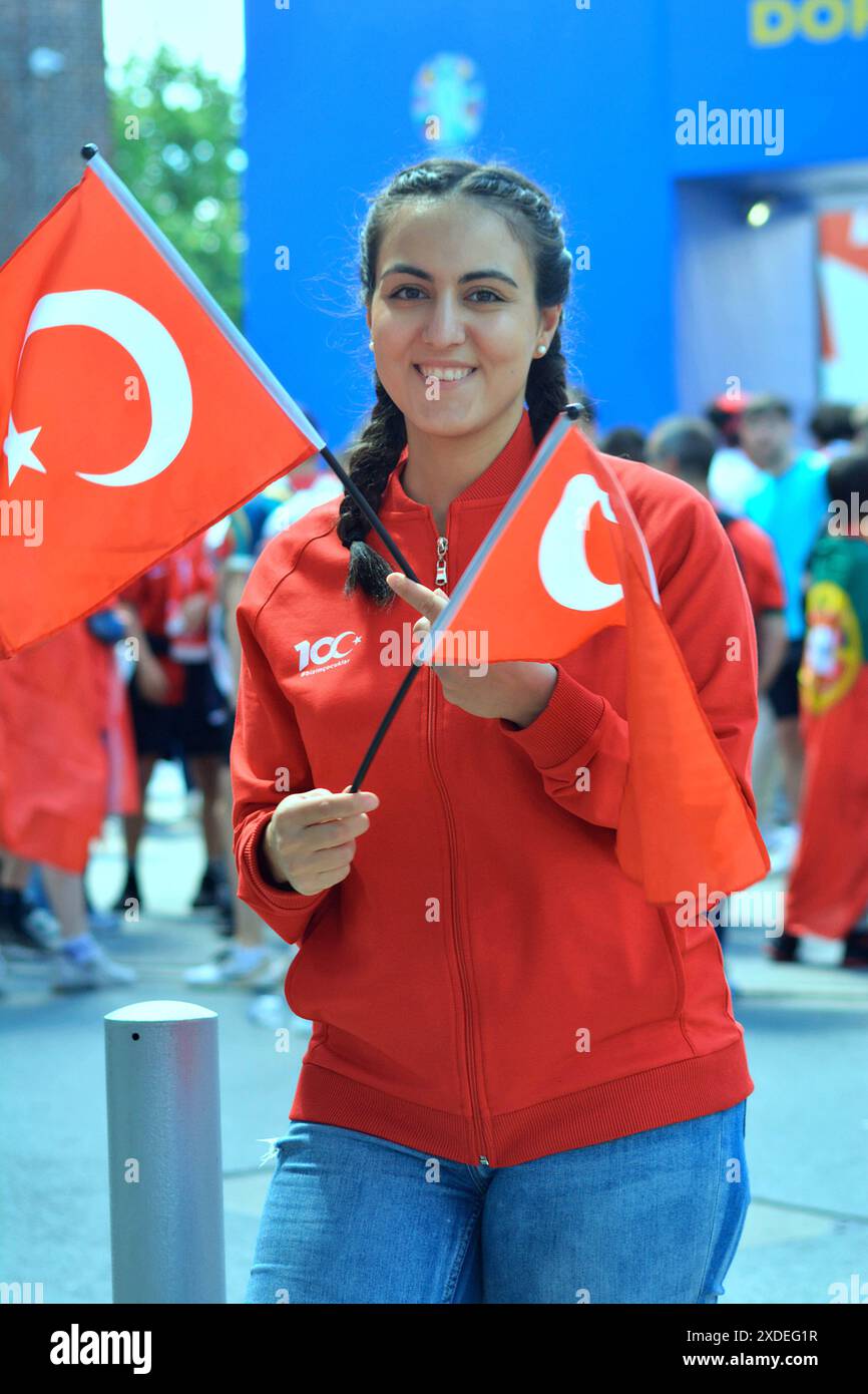 Turkish fan during UEFA Euro 2024 - Turkiye vs Portugal, UEFA European ...