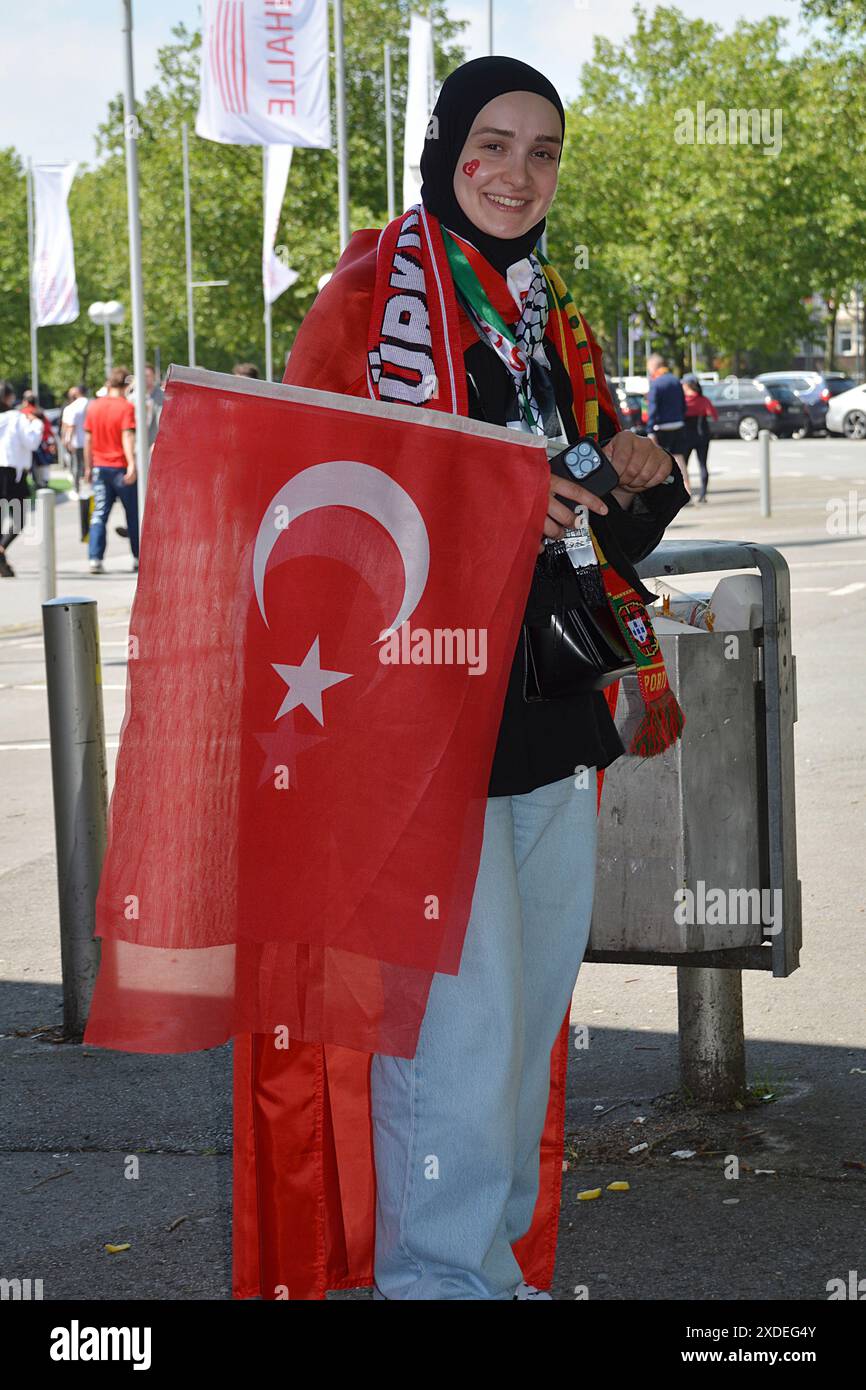 Turkish fan during UEFA Euro 2024 - Turkiye vs Portugal, UEFA European ...
