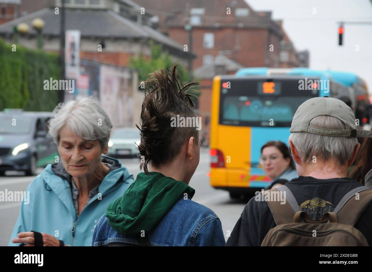 Copenhagen/ Denmark/22 JUNE 2024/Bus ride to Copenhell festival in ...